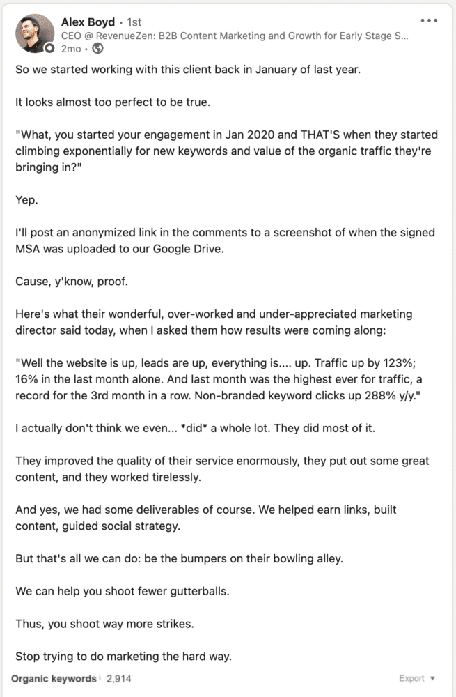 10 Examples Of Good Linkedin Posts That Generated Leads 2022 